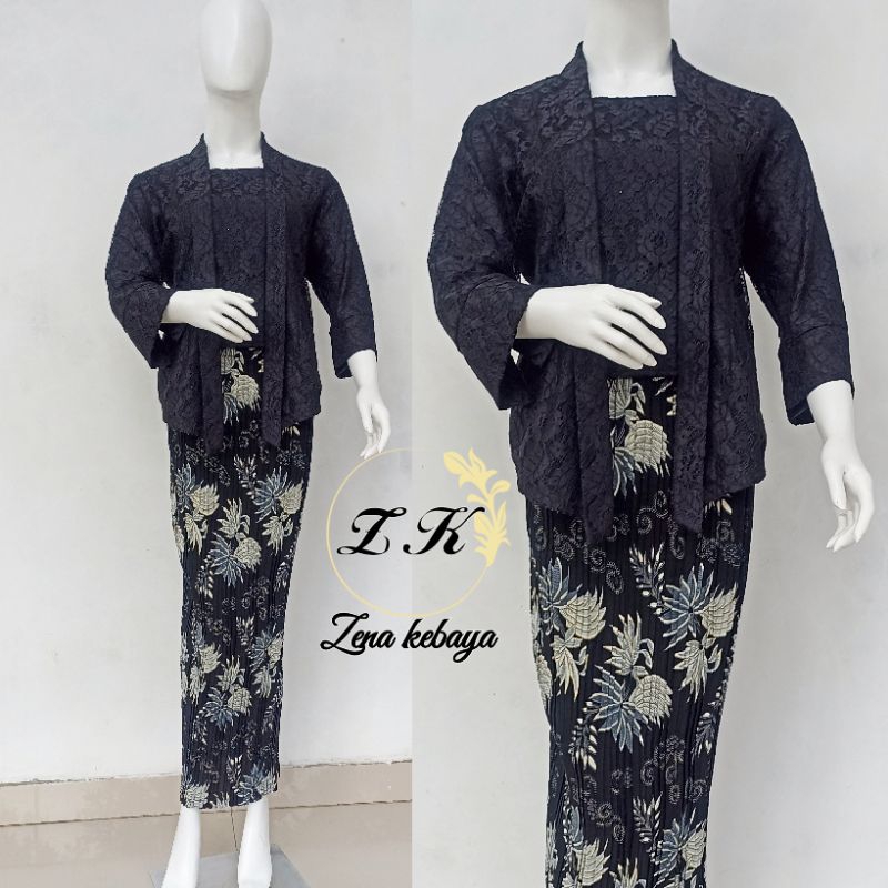 Jual Set Kebaya Modern Brokat Kebaya Kutubaru Rok Plisket Kebaya Wisuda Kebaya Kondangan Pesta ...