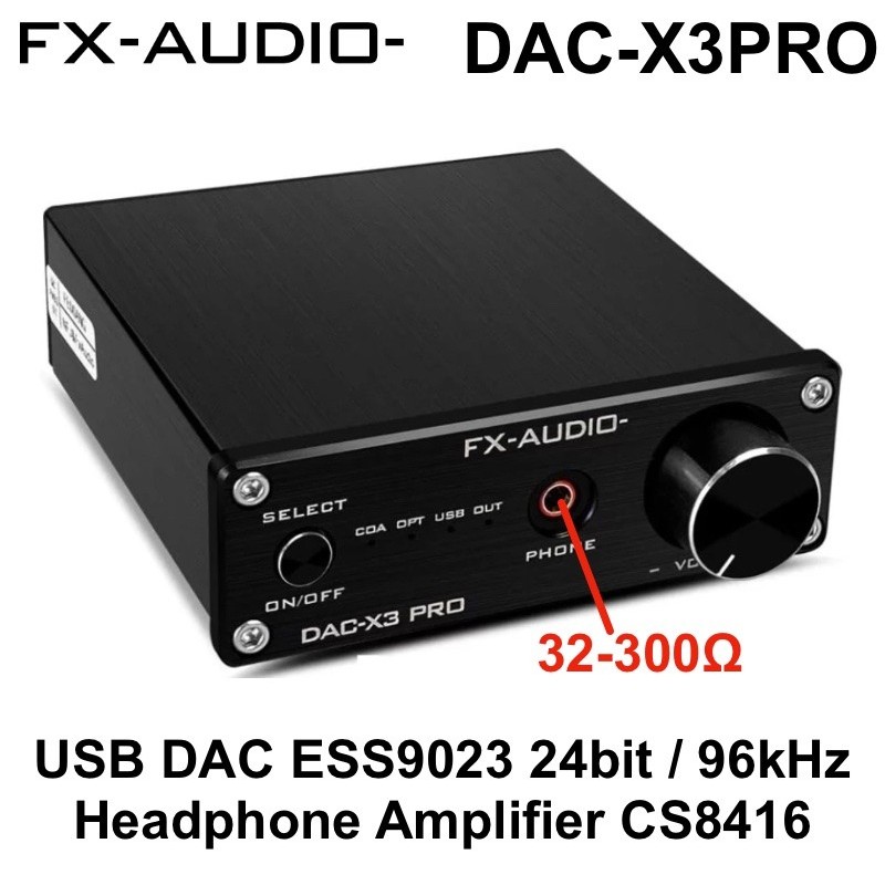 Jual FX-AUDIO DAC-X3 PRO USB-DAC ESS9023 Headphone Amplifier CS8416 24 ...