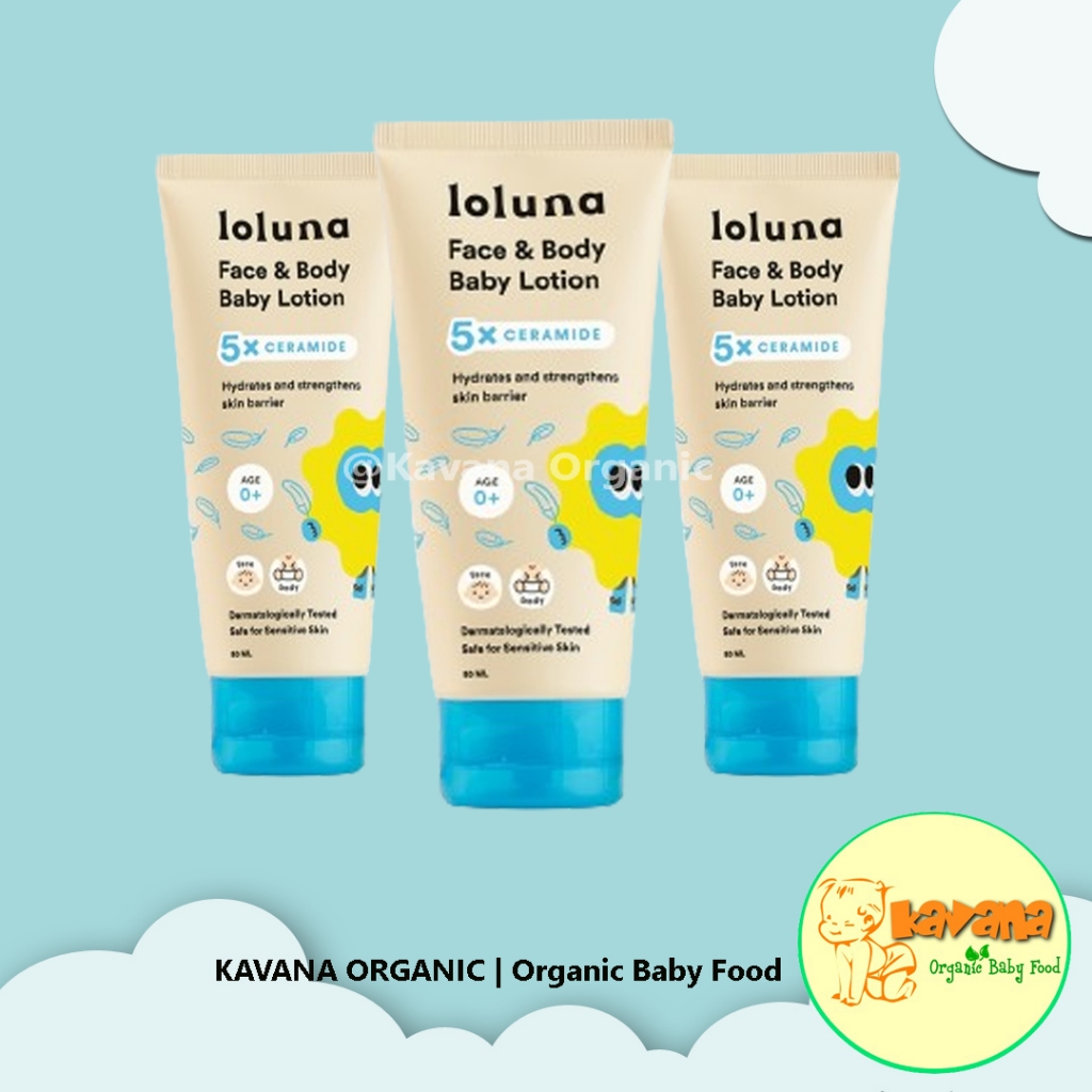 Jual LOLUNA FACE & BODY BABY LOTION 80ML | Shopee Indonesia