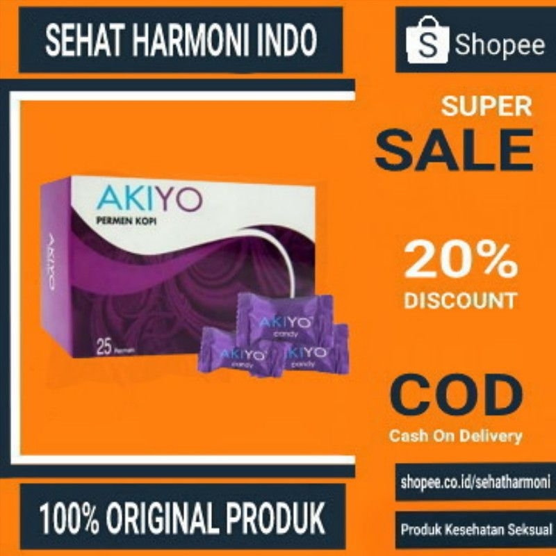 Jual AKIYO CANDY ASLI 100% ORIGINAL 25 PCS PERMEN STAMINA PRIA | Shopee Indonesia