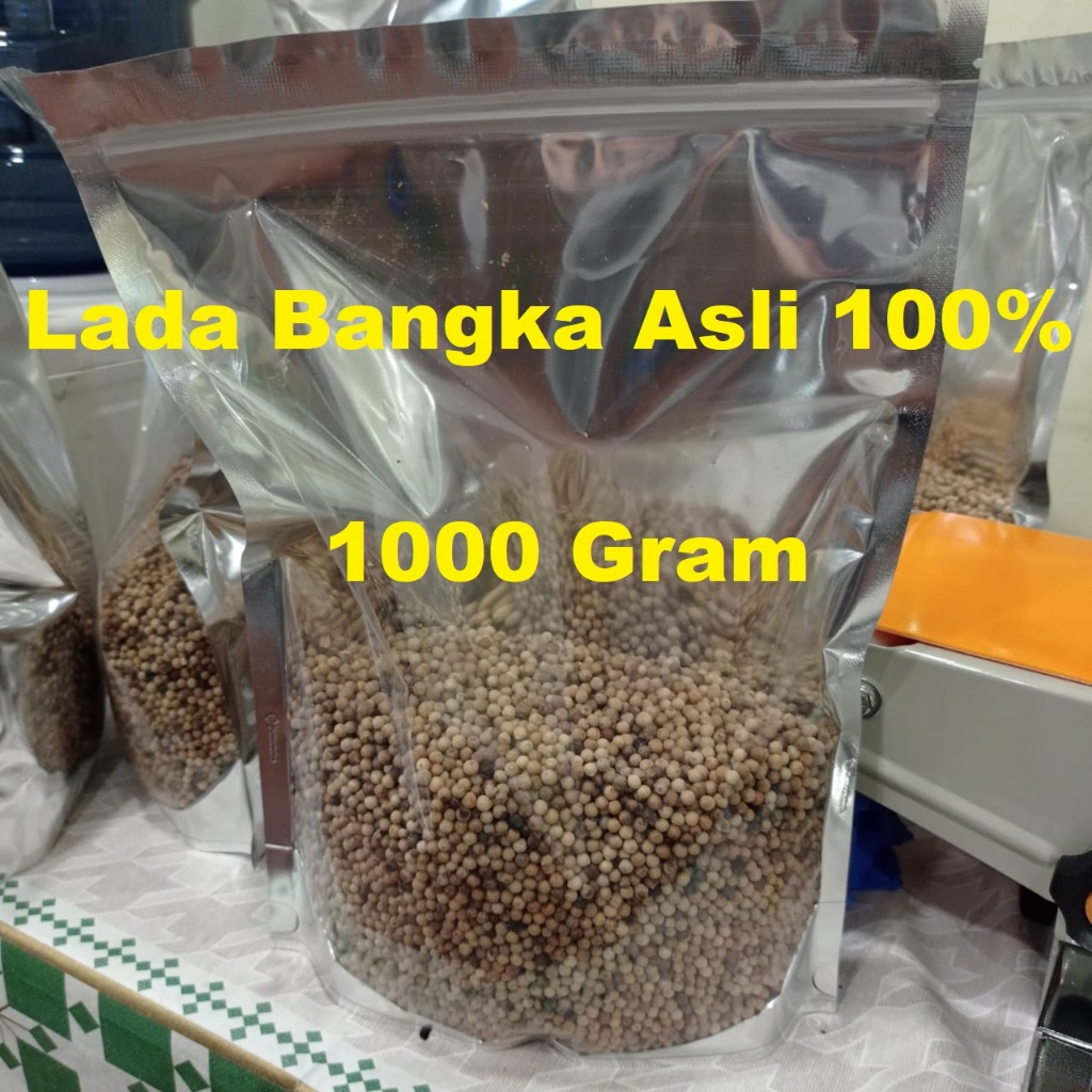Jual Lada putih bangka rasa pedas aroma tajam premium asli 100% 1kg ...