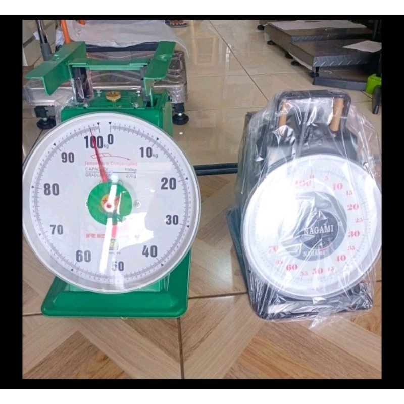 Jual Timbangan duduk manual jarum Renhe 100kg plat besar scale | Shopee Indonesia
