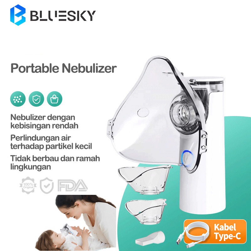 Jual BLUE SKY NEBULIZER / ALAT BANTU PERNAFASAN NEBULIZER PORTABLE ...