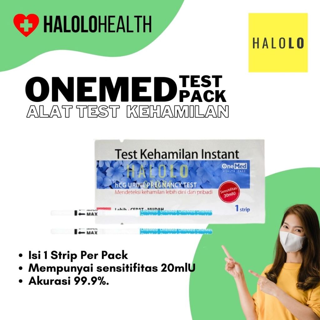 Jual Test Pack Testpack Tes Hamil ONEMED Strip Alat Uji Kehamilan ...
