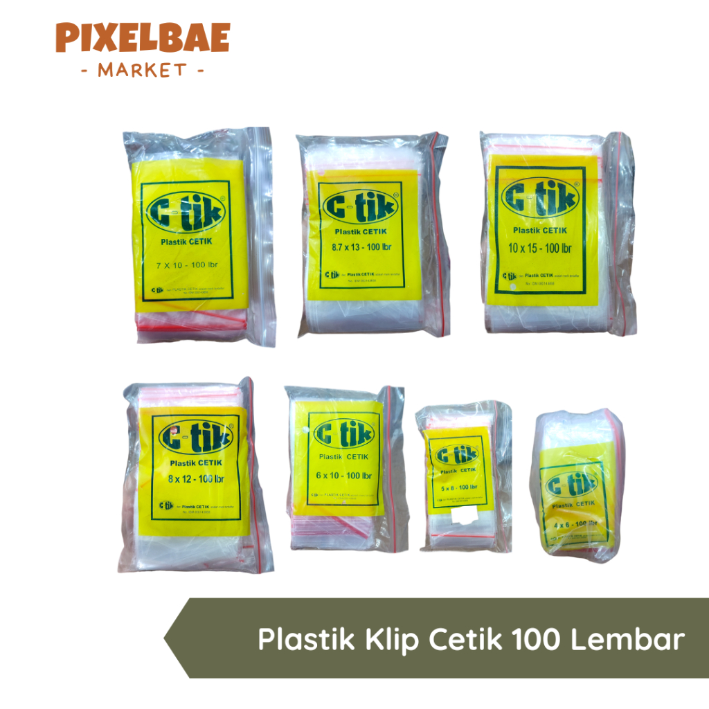 Jual PLASTIK KLIP CETIK ISI 100 LEMBAR | Shopee Indonesia