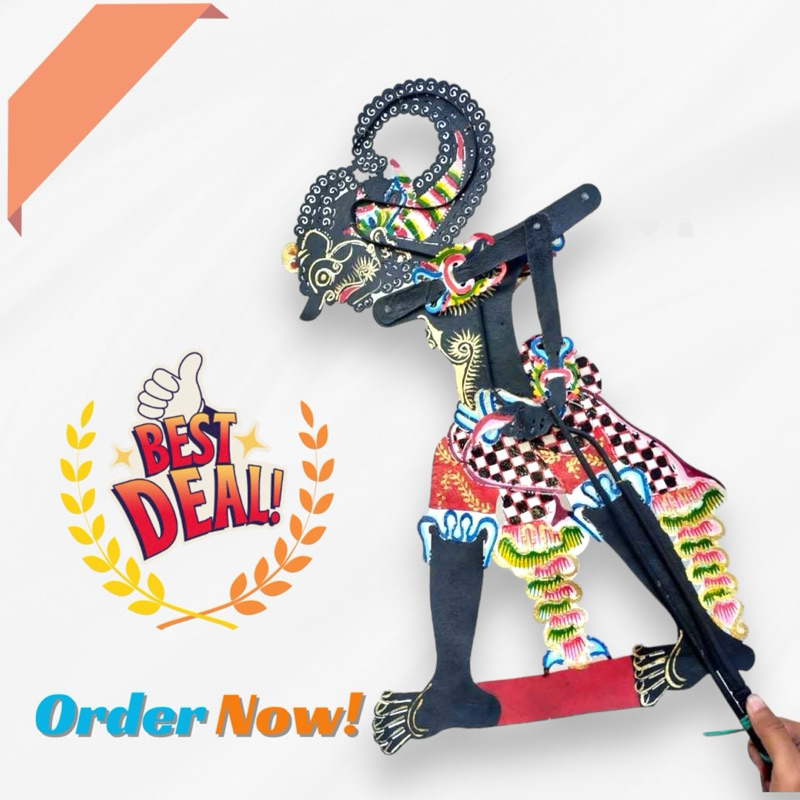 Jual WERKUDORO HITAM Wayang Kulit sapi Asli / Wayang Kulit Asli ...