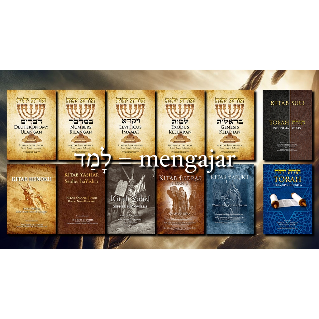 Jual Kitab Studi Lengkap: TORAH Interlinear + 5 Kitab Ibrani Kuno ...
