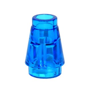 Jual Lego Trans Dark Blue Part 4589b Cone 1 x 1 with Top Groove ...