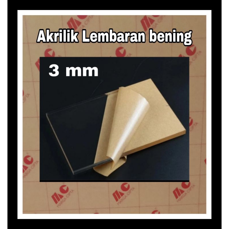 Jual Akrilik bening 3mm ukuran 15x90 | Shopee Indonesia