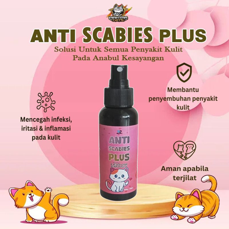 Jual Anti Scabies Plus Obat Jamur Kucing Scabies Gudik Demodex Impetigo ...