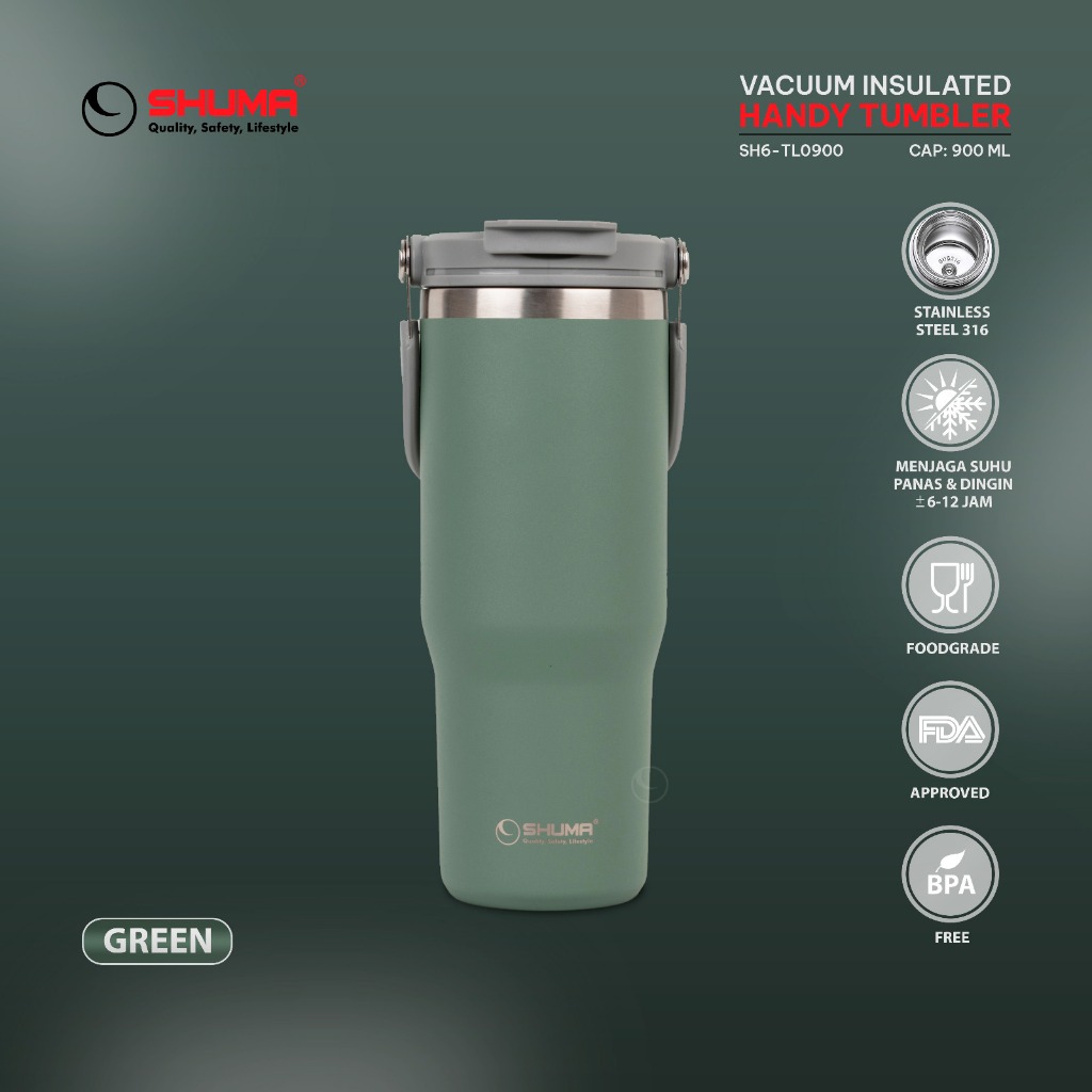 Jual New Produk Shuma S/S 316 Handy Vacuum Tumbler 600ml/900ml | Shopee ...