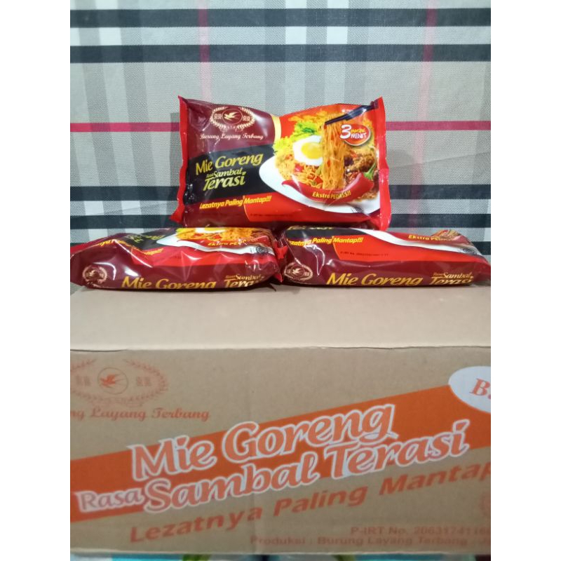 Jual MIE GORENG RASA SAMBEL TERASI BURUNG LAYANG TERBANG 100/GRAM ...
