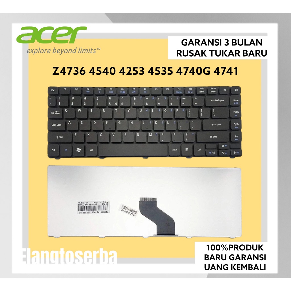 Jual KEYBOARD ACER 4253 4535 4535G 4540 4735 4736G 4736ZG 4740 4740G ...