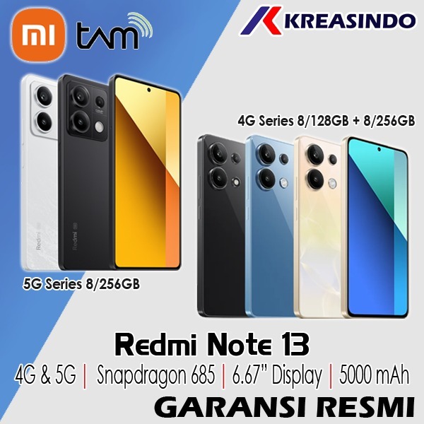 Jual XIAOMI REDMI NOTE 13 4G 5G 8/128 8/256 Ram 8GB Internal 128GB ...