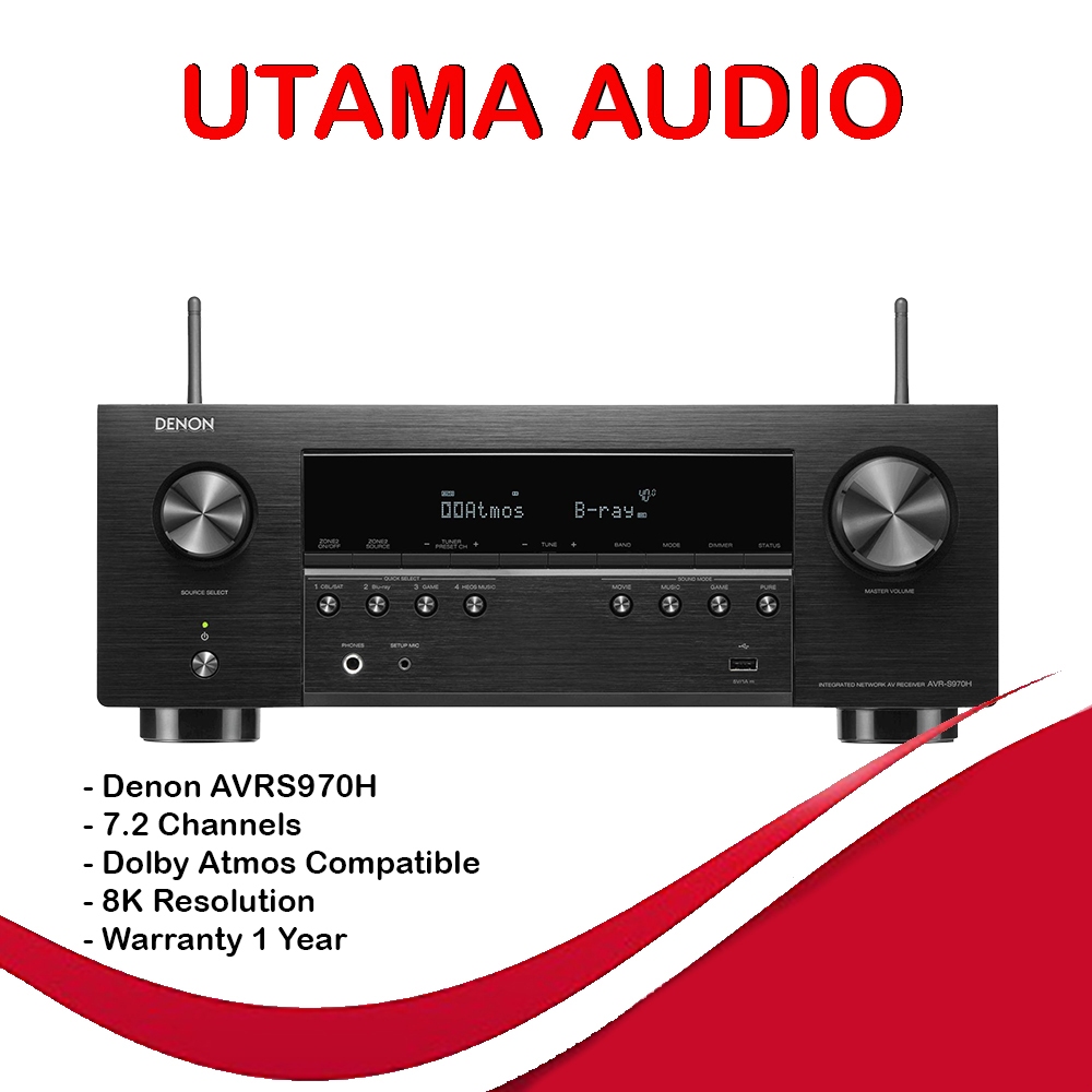 Jual Denon AVRS970H Dolby Atmos Amplifier 7.2 Ch AV Receiver built in ...