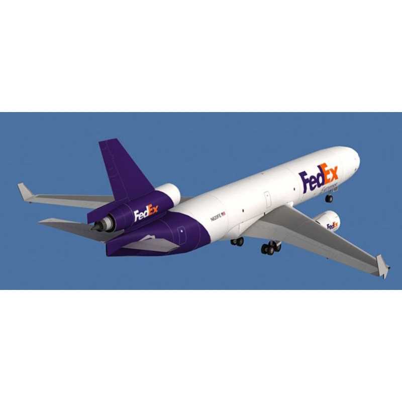 Jual Lembaran pola papercraft papercraft pesawat MD-11 FedEx (PR-A3 ...