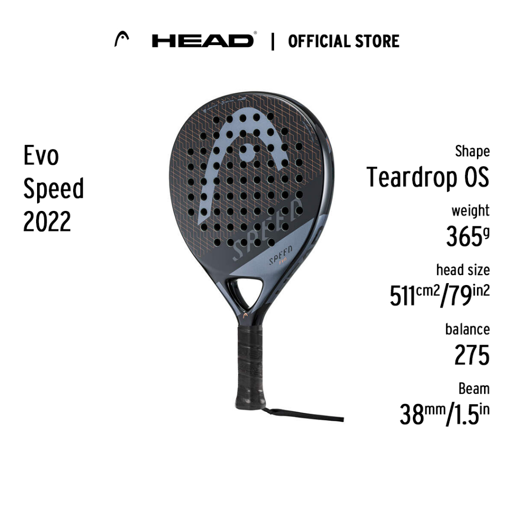 Jual HEAD Racket Padel Evo Speed 2023 FREE Cover Bag - Raket Padel ...