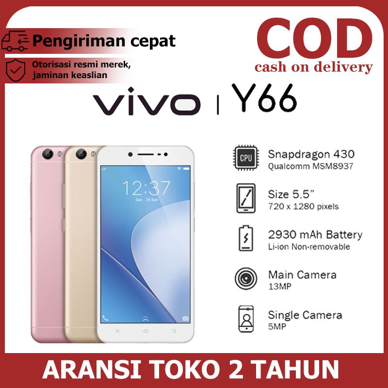 Jual HP VIVO Y66 Ram 4/64 baru murah Smartphone Dual SIM Android ...