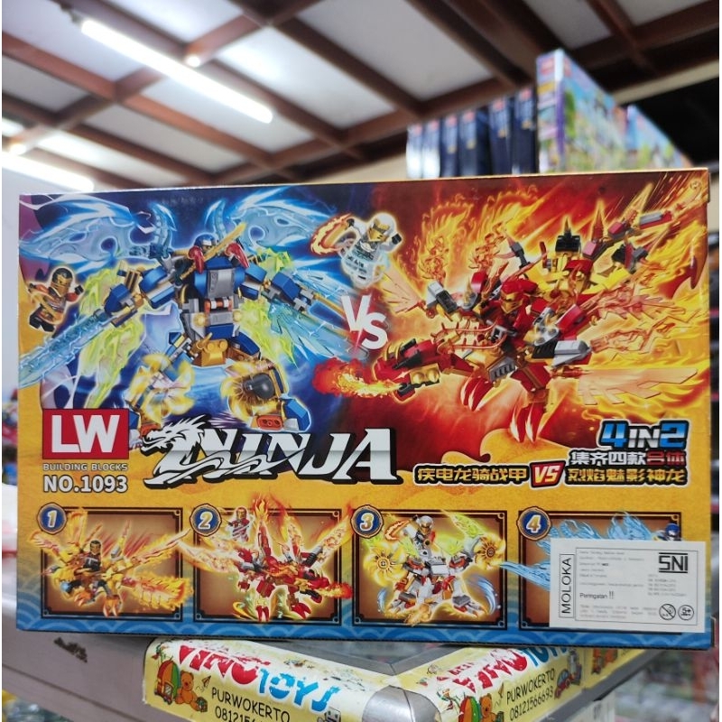 Jual mainan balok brick ninja naga robot motor mobil ninjago | Shopee ...