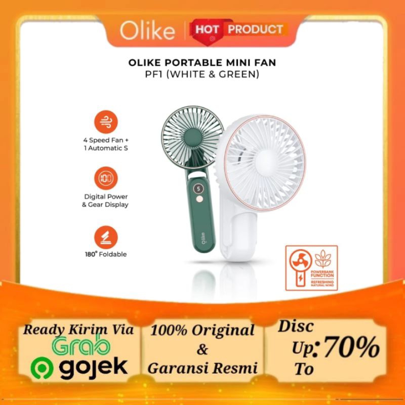 Jual Olike PF1 Kipas Angin Genggam Lipat Portable Multifungsi 2 in 1 ...