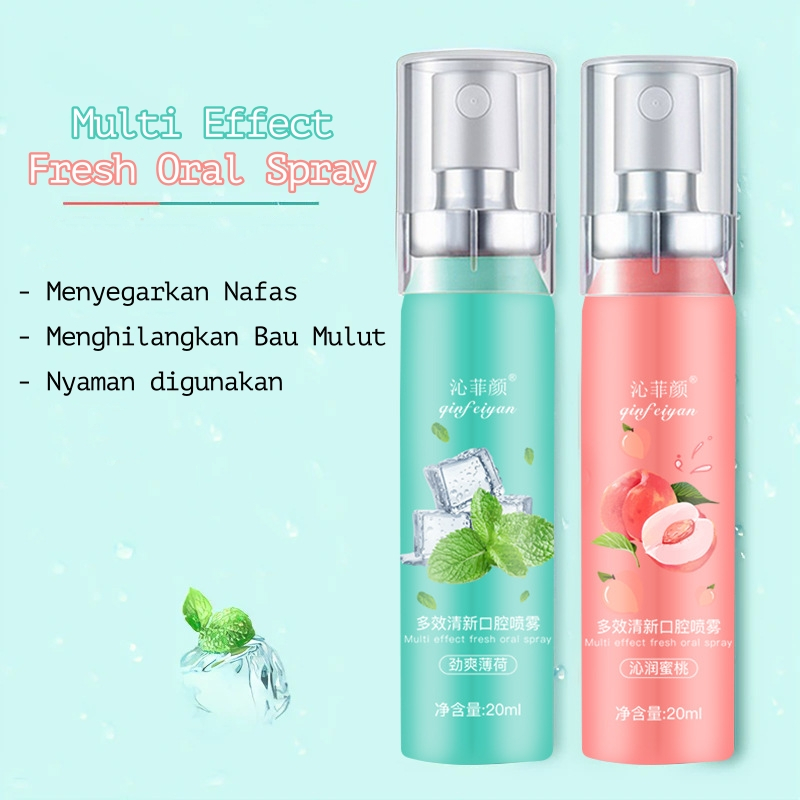 Jual Mouth Spray QIN FEI YAN Spray Mulut Oral Fresh Penyegar Nafas ...