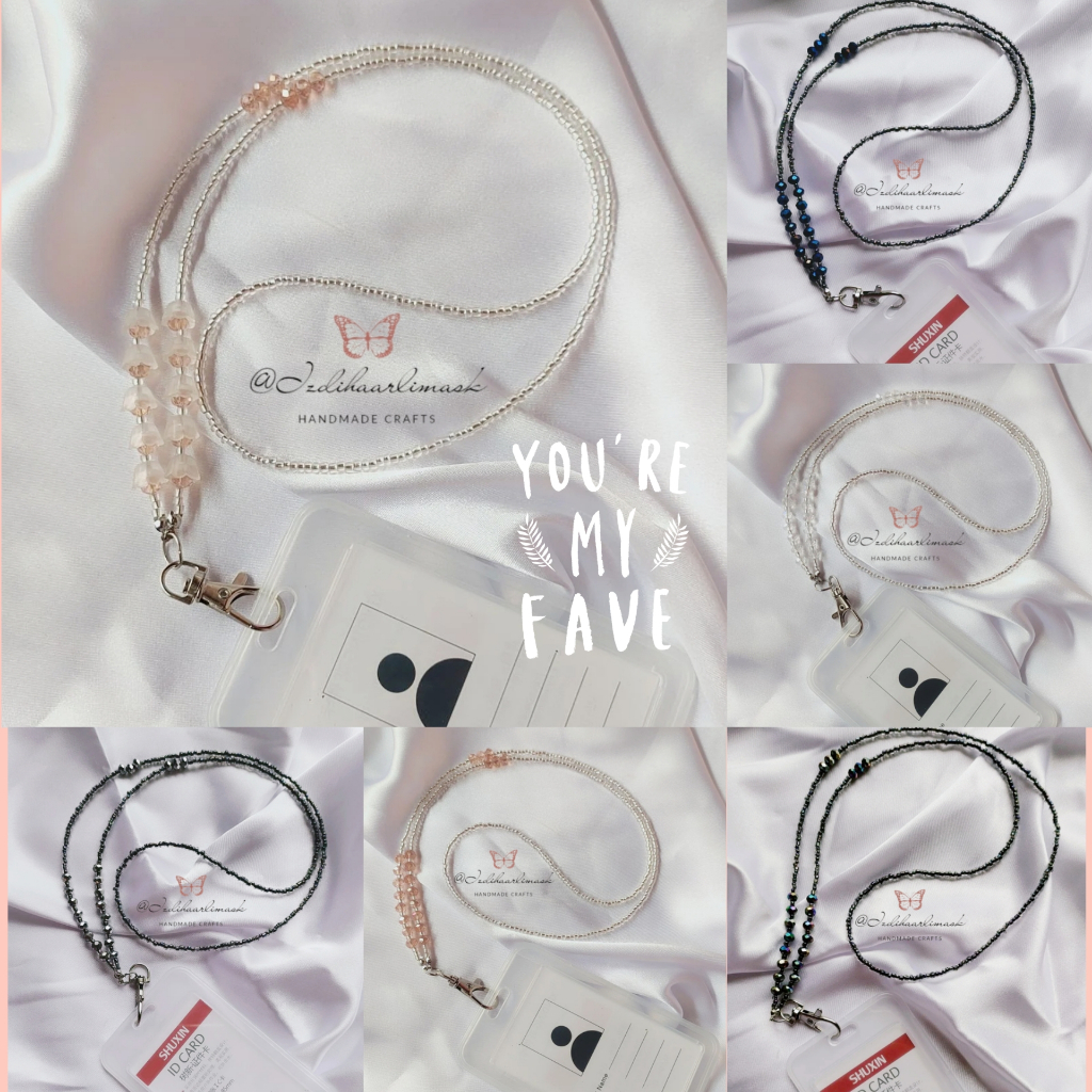 Jual " PART IV " LANYARD STRAP KALUNG NAME TAG ID CARD MANIK BEADS ...