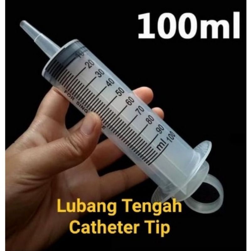 Jual Spuit 100cc spuit 100ml spet lolohan burung syringe 100ml 100cc Suntikan Besar STERIL ...