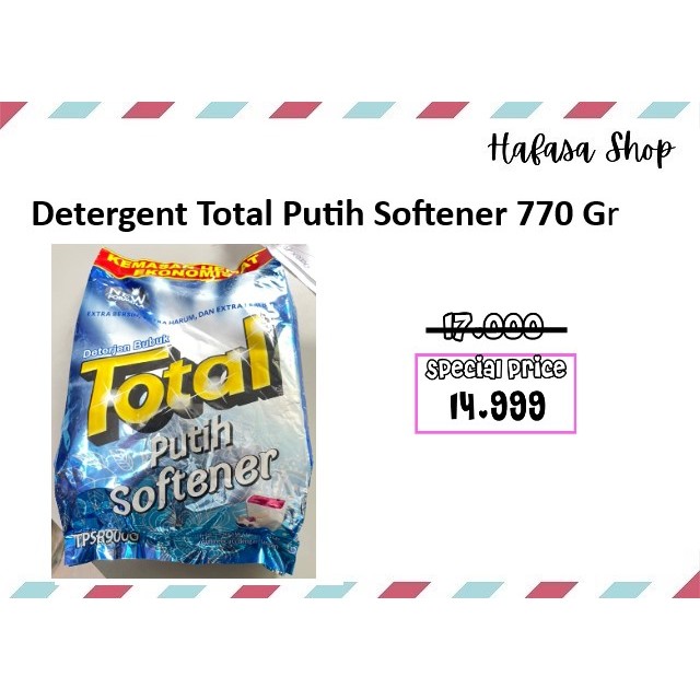 Jual Detergent Total Putih Softener 770 Gram | Shopee Indonesia