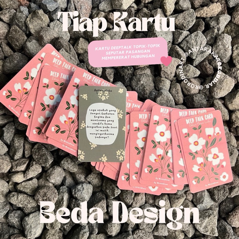 Jual Antara Kata - Deep Talk Card Edisi Pasangan | kartu ngobrol game ...