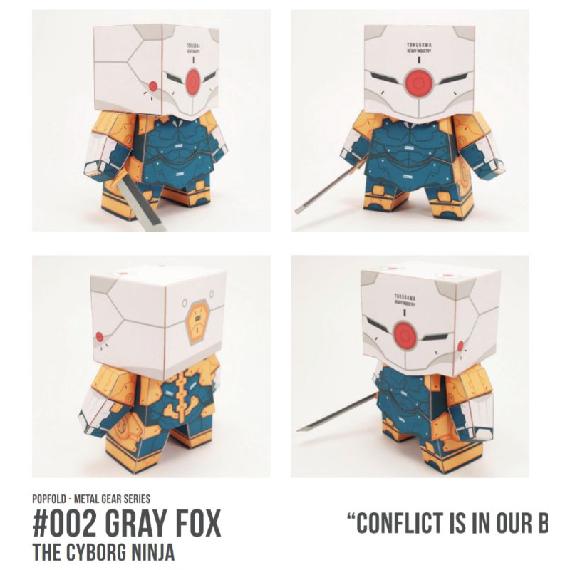 Jual Papercraft pola karakter robot cyborg ninja (CF-A) | Shopee Indonesia