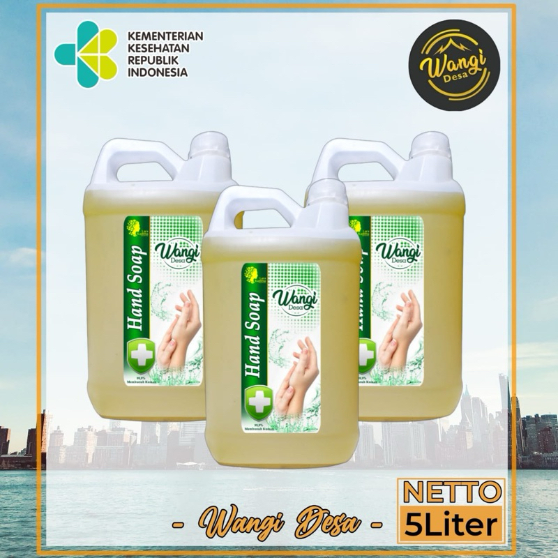 Jual Sabun Cuci Tangan Hand Soap 5 Liter Wangi Desa Aroma Jeruk ...