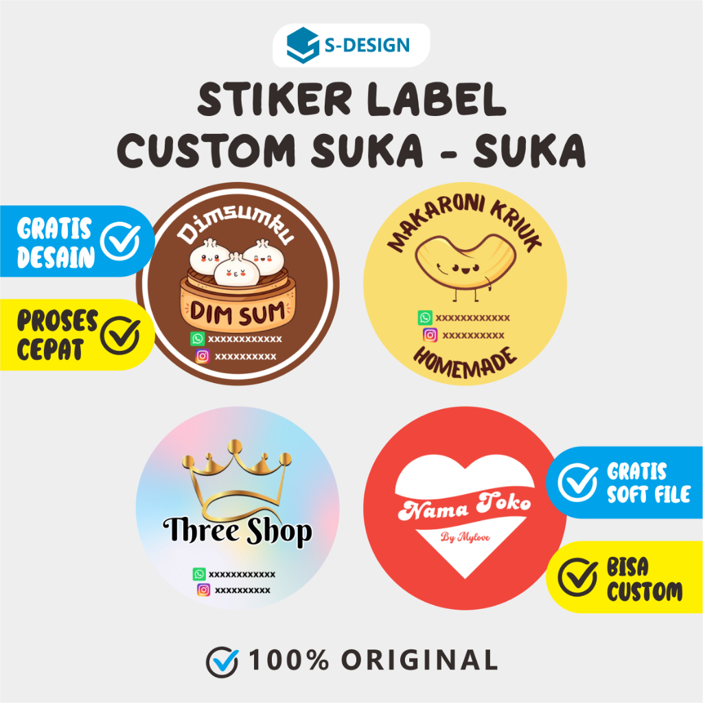 Jual STIKER SNACK / STIKER MAKANAN / STIKER RISOL / STIKER RISOLES ...