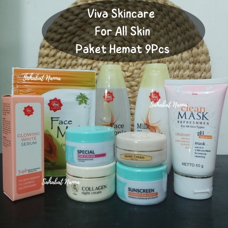 Jual Viva Paket Skincare Harian Mencerahkan Semua Jenis Kulit / Viva ...