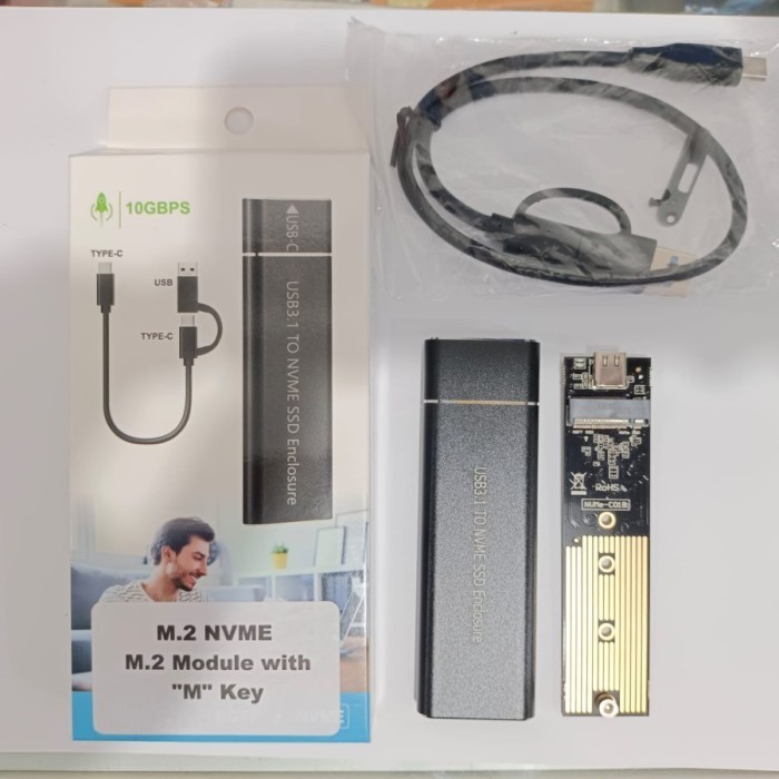 Jual Casing SSD M.2 NVME USB 3.1 Type C / Enclosure SSD NVME M.2 ...