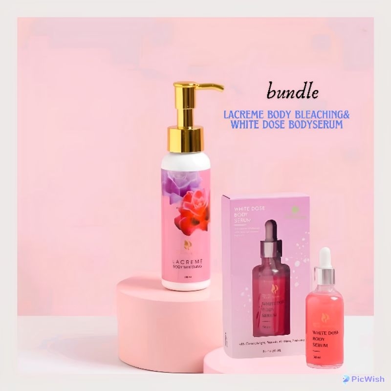 Jual LA CREME BODY BLEACHING WHITENING SNOW GLOW 100ML& White Dose ...