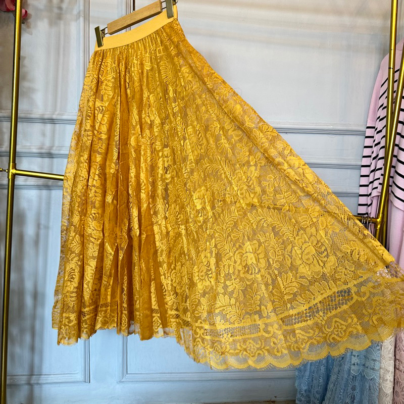 Jual Youngmoodis rok brokat import vintage skirt brocade | Shopee Indonesia