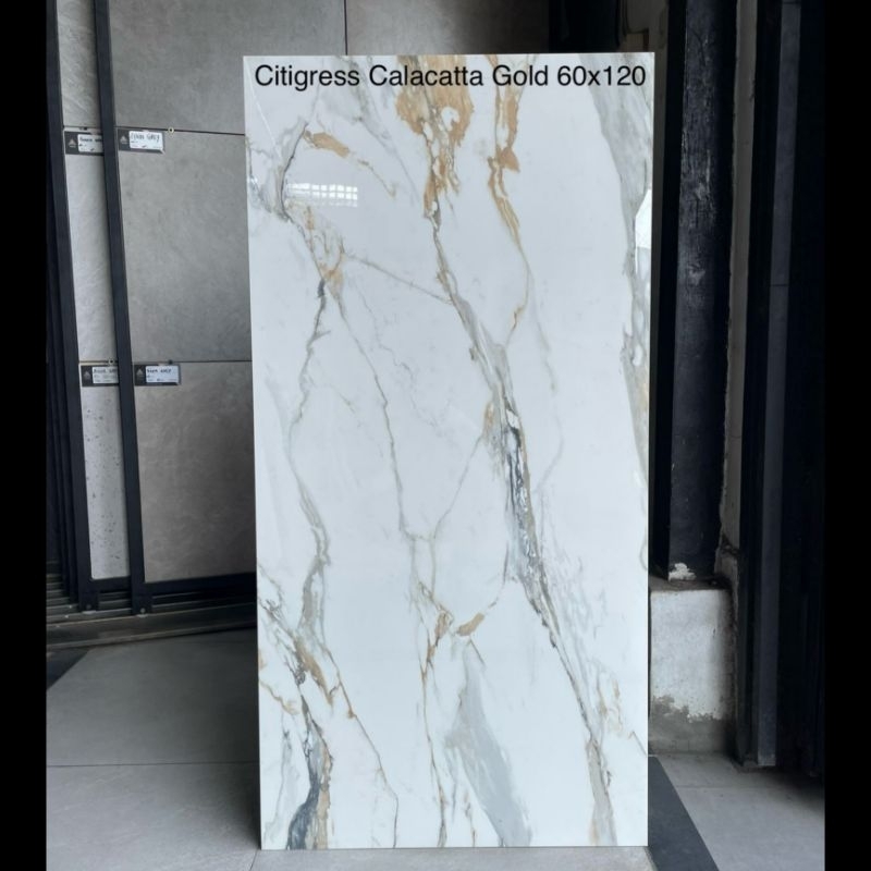 Jual Granit 60x120 Citigress calacata gold putih motif marble glossy ...