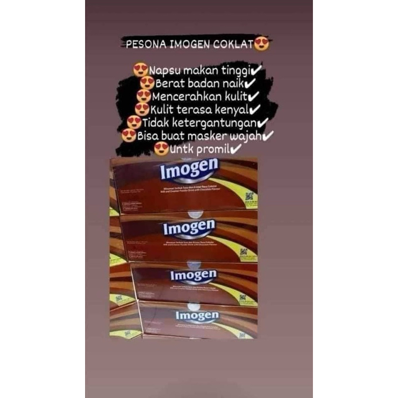 Jual IMOGEN COKLAT 1 BOX ISI 30 Saset | Shopee Indonesia