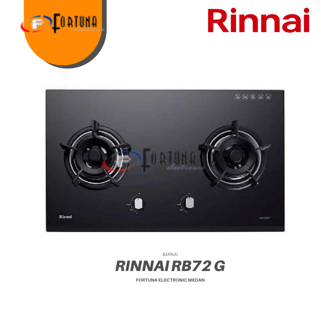 Jual KOMPOR TANAM HITAM RINNAI RB72G/ KOMPOR RINNAI RB 72 G BLACK ...