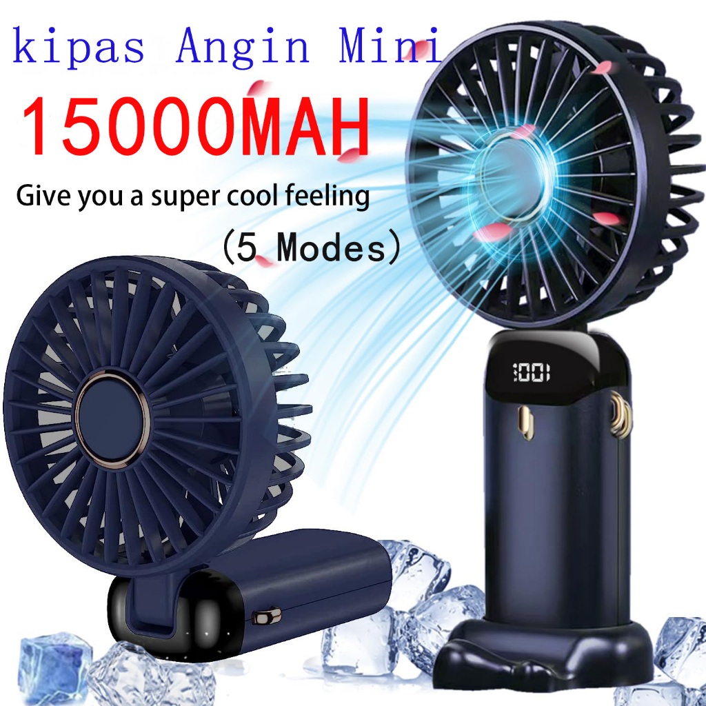 Jual 15000MAH/10000MAH kipas mini, kipas portabel dengan USB charging ...
