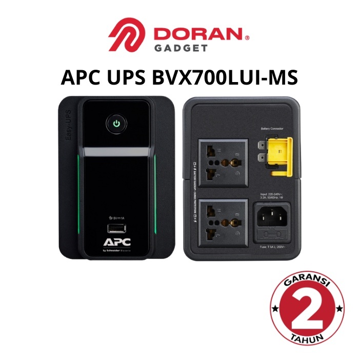 Jual APC UPS Easy BVX700LUI-MS 700VA 230V AVR USB Charging Universal ...