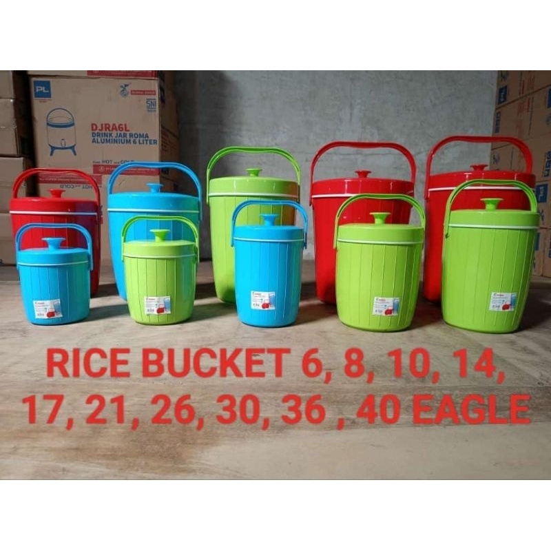 Jual Global Eagle Rice/Ice Bucket Termos Es/ Nasi 6.8.10.14.17 Liter ...