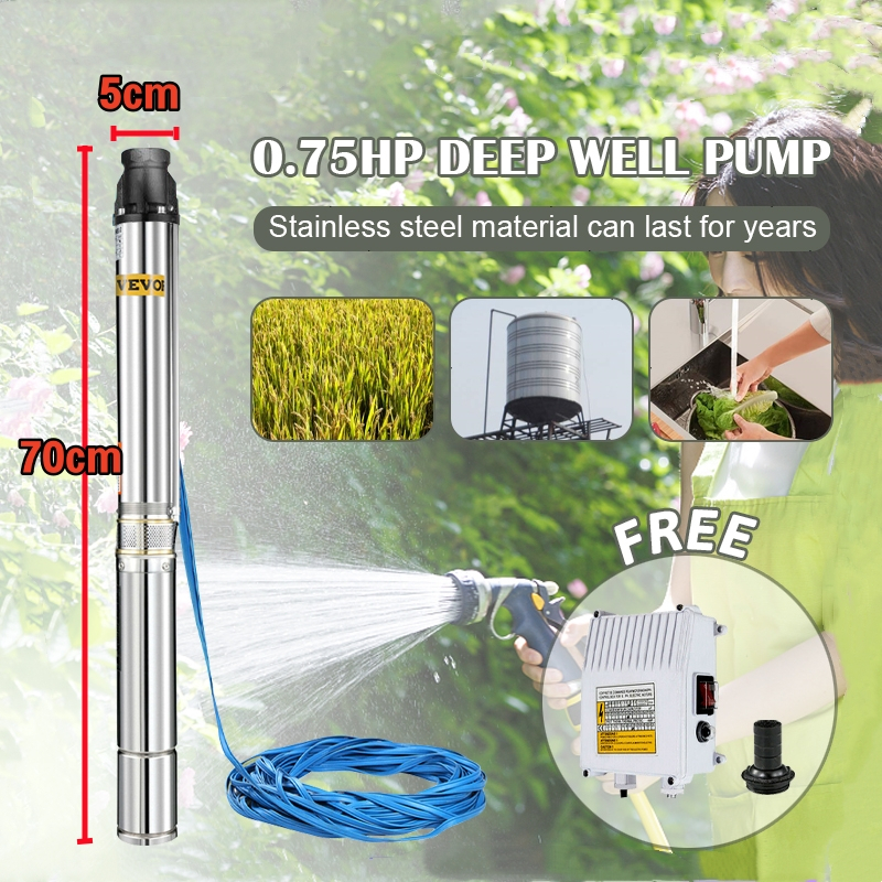 Jual 0,75HP Pompa Satelit 550W Pompa Air Sumur Dalam Baja Tahan Karat ...
