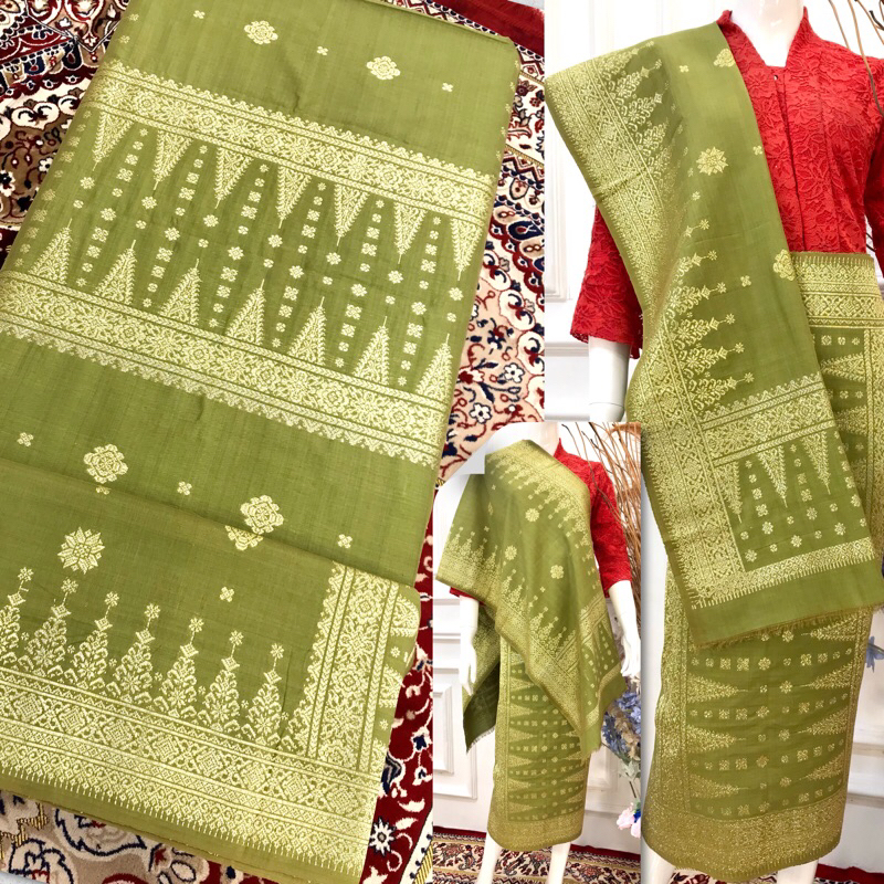 Jual ANEKA SONGKET CANTIK MANIS HIJAU TERBARU/ SONGKET CANTIK MANIS ...