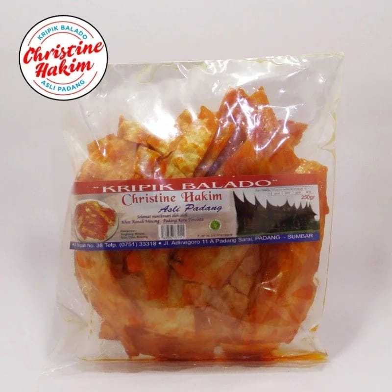 Jual Keripik Balado Sanjay Christine Hakim Oleh2 Khas Padang 250gr ...