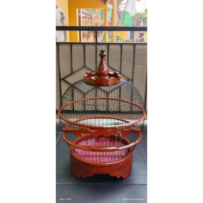 Jual sangkar derkuku sangkar deruk sangkar puter pelung model bulat ...