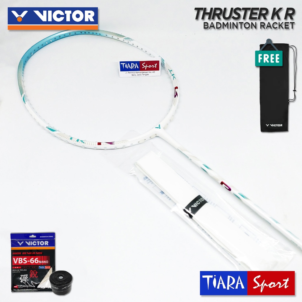 Jual Raket VICTOR Thruster K R - Cockatoo White - 4U FC Badminton TK ...