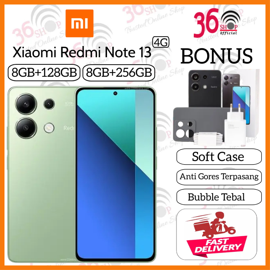 Jual Xiaomi Redmi Note 13 4G [8GB+128GB] [8GB+256GB] Garansi Resmi 1 ...