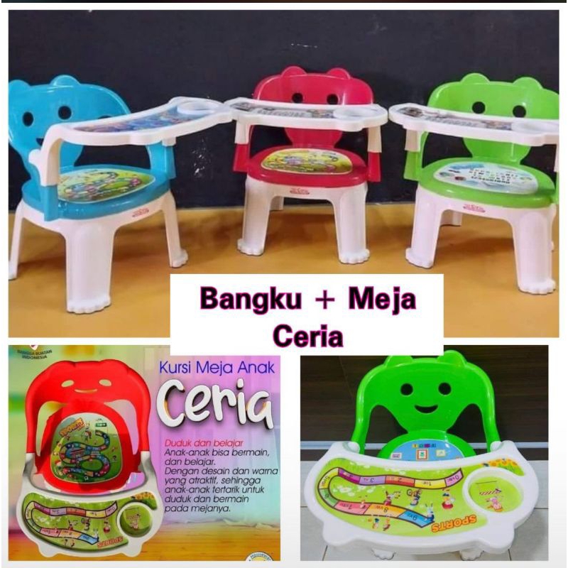 Jual KURSI MAKAN BAYI/MEJA KURSI ANAK TABITHA CERIA/ KURS MEJA MAKAN ...