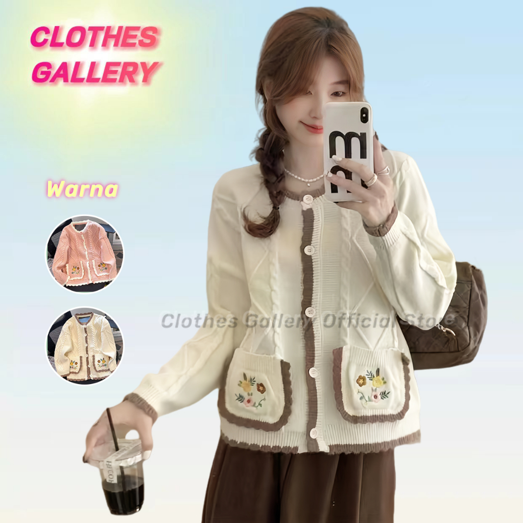 Jual Clothesgallery LINNA Cardigan Rajut Premium / Renjun Cardigan ...